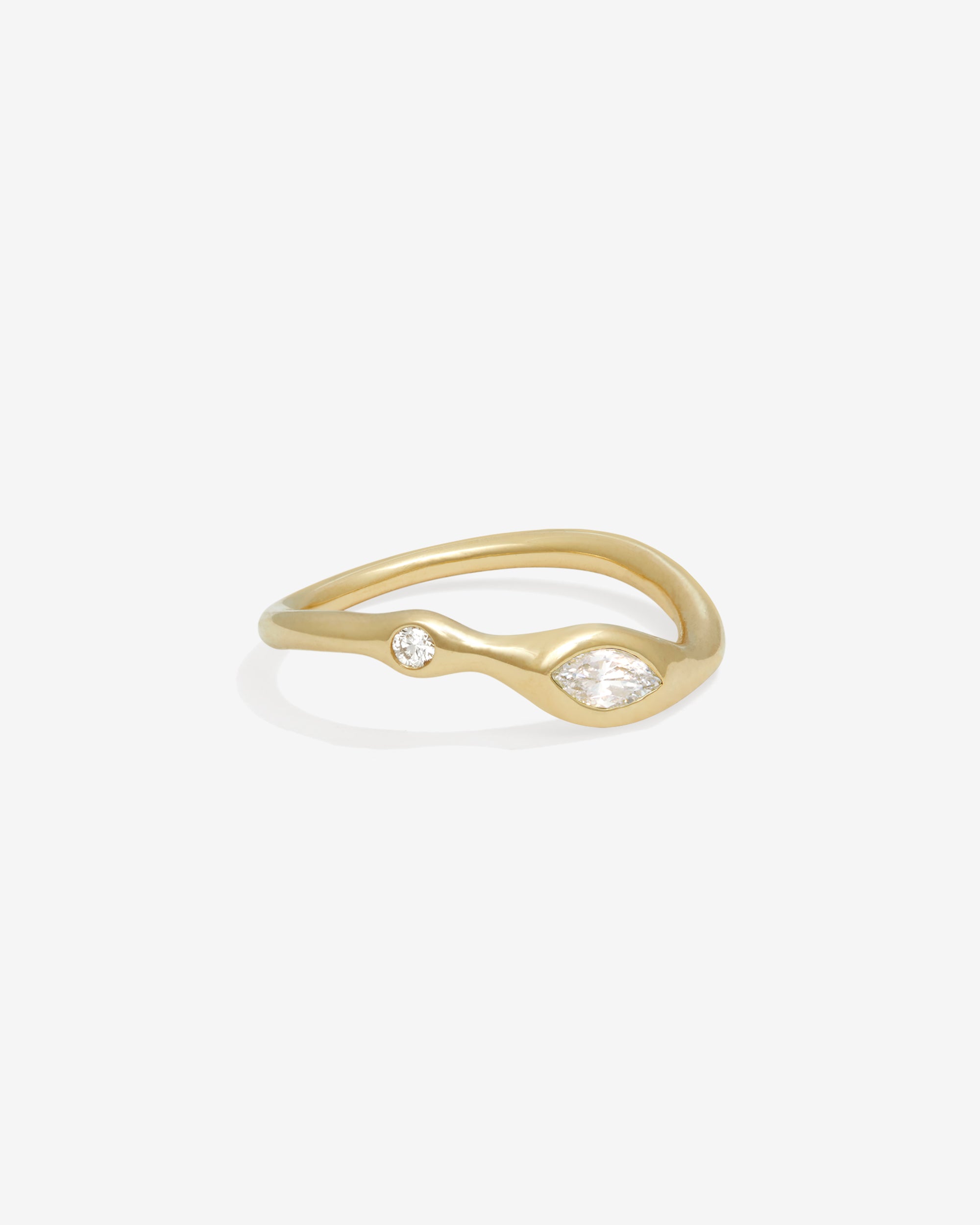 Dua Ring Diamond Solid Gold
