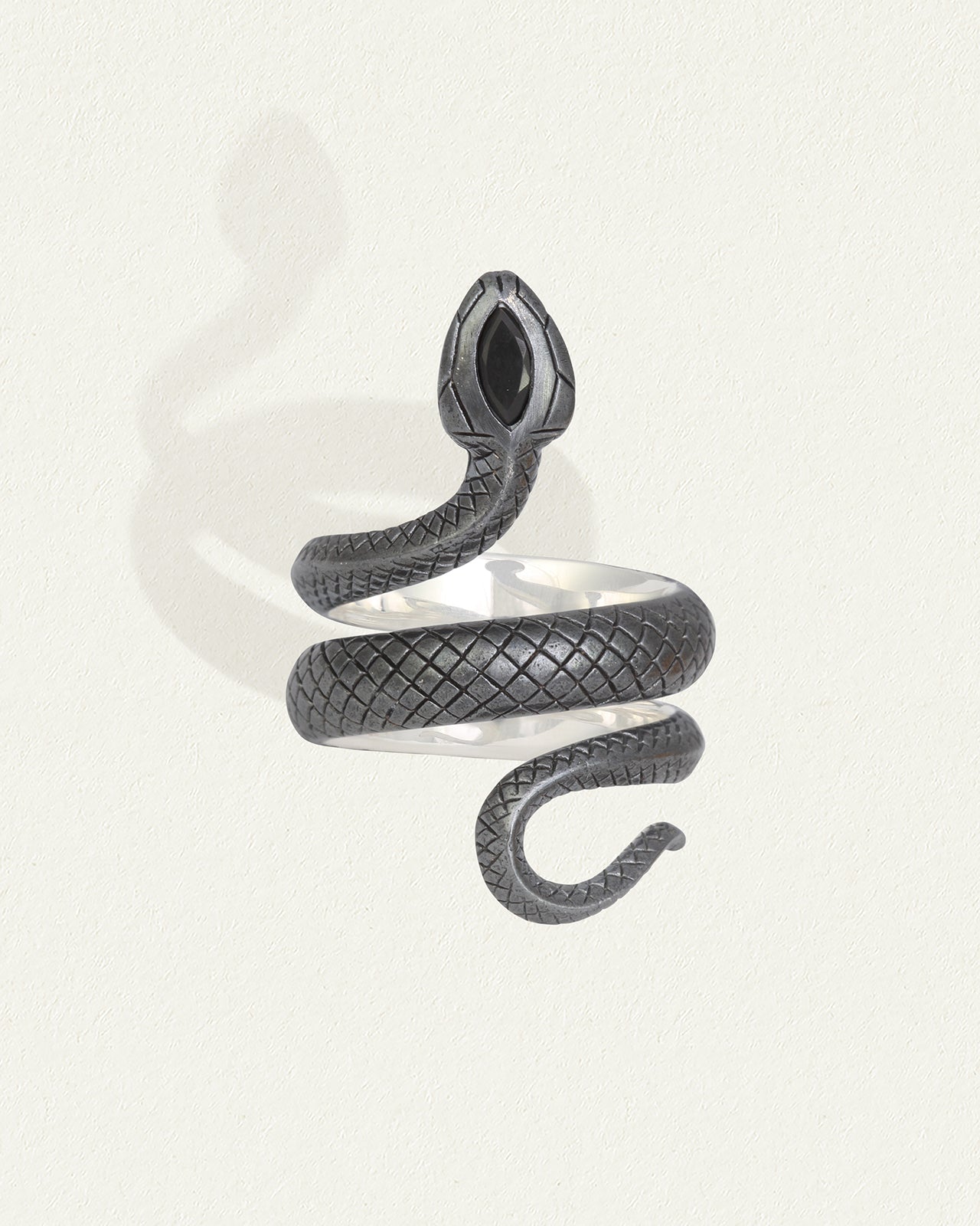 Draco Ring Oxidised Silver – Temple of the Sun Jewellery