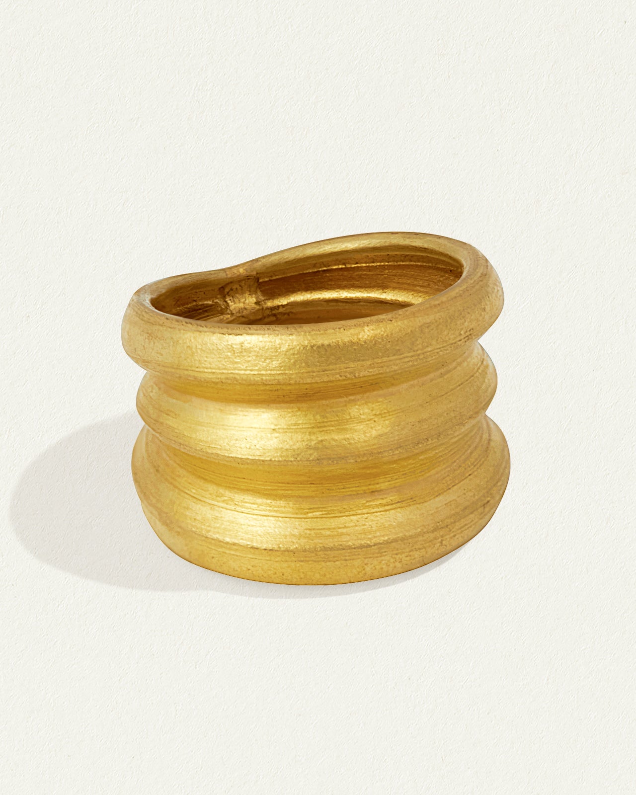 Fluted Ring Solid Gold – Temple of the Sun Jewellery