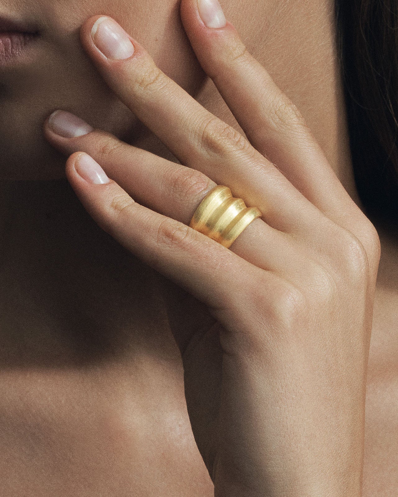Fluted Ring Solid Gold – Temple of the Sun Jewellery