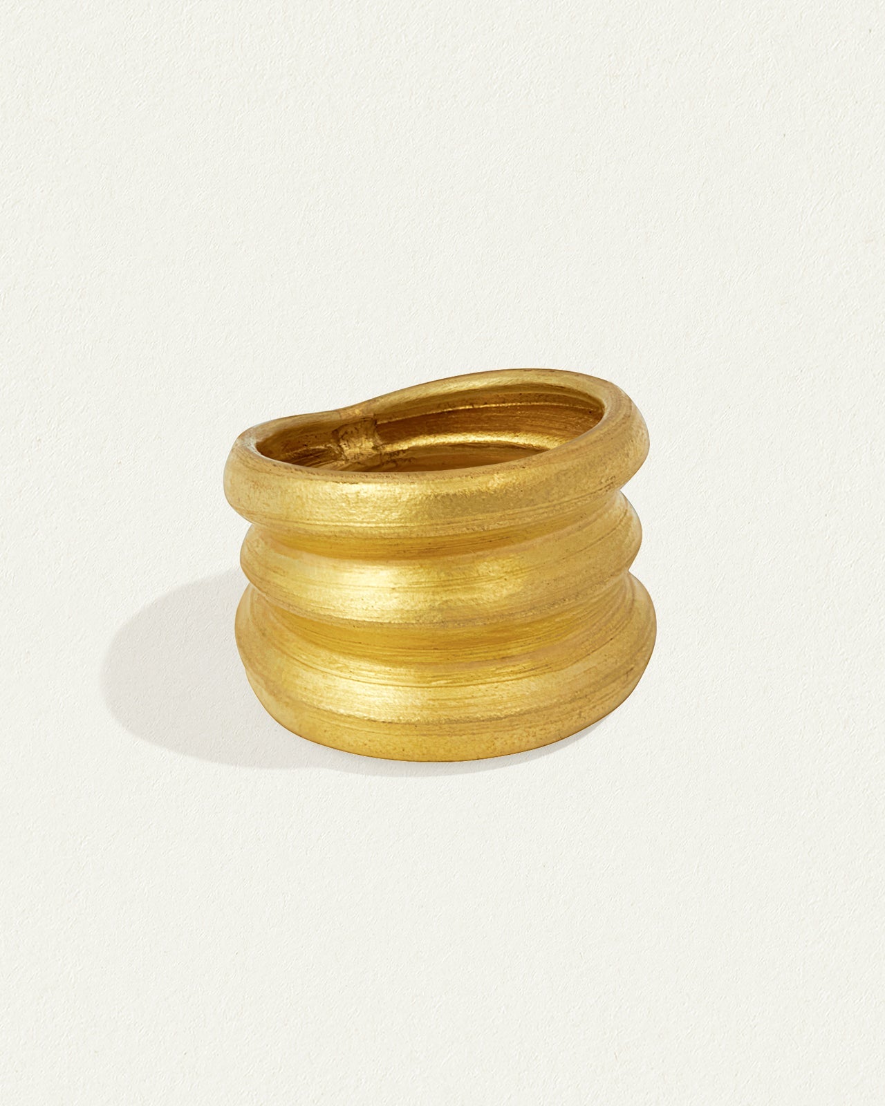 Fluted Ring Solid Gold – Temple of the Sun Jewellery