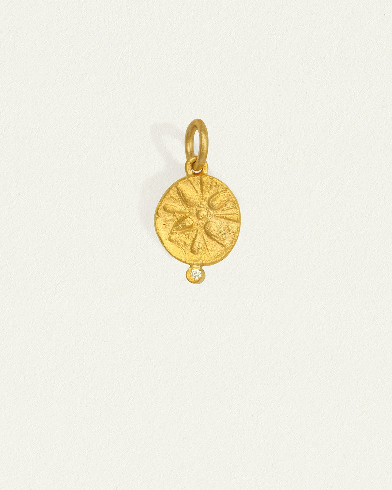 Macedon Coin Pendant Diamond Solid Gold – Temple of the Sun Jewellery
