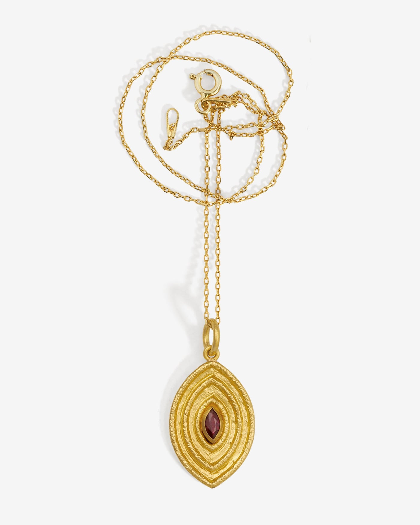 Reign Medium Necklace Ruby Solid Gold – Temple of the Sun Jewellery