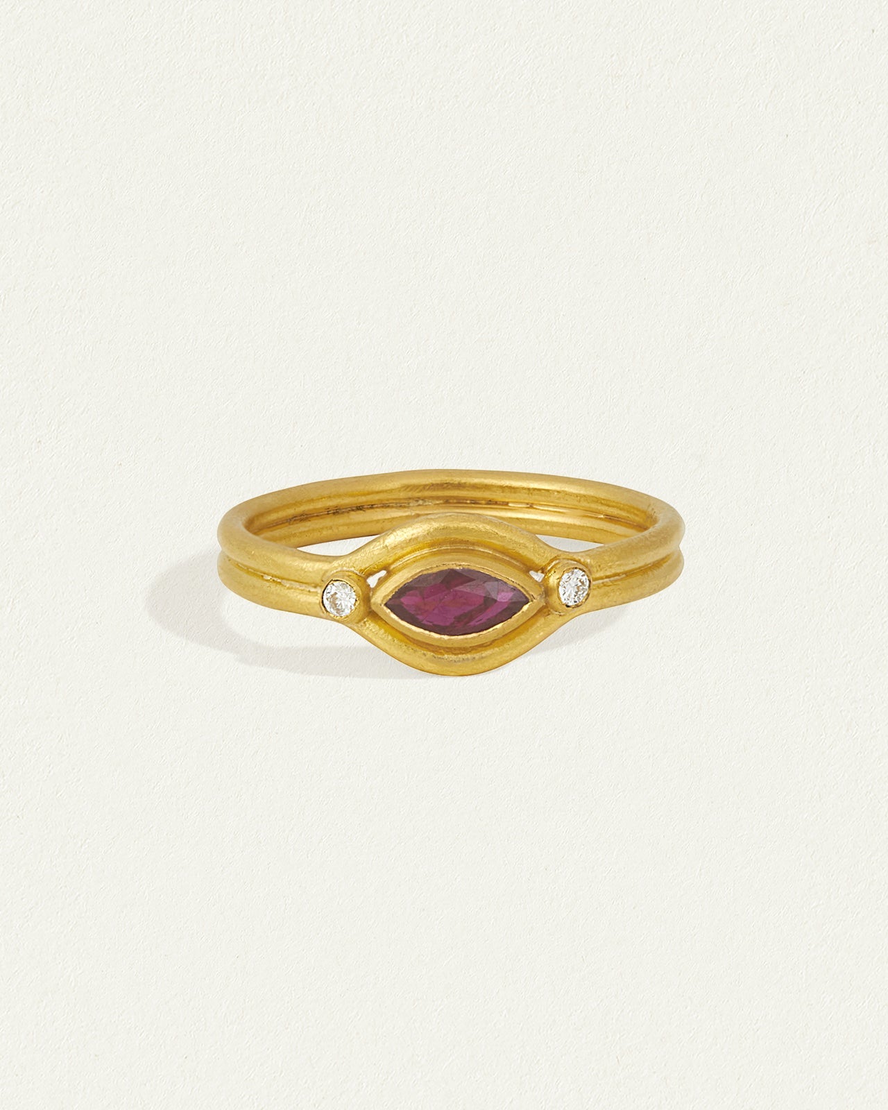 Reign Ring Ruby Diamond Solid Gold – Temple of the Sun Jewellery