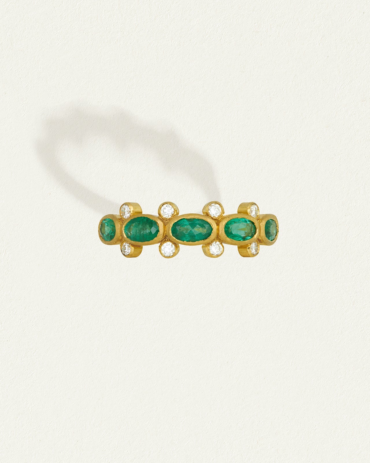 Topkapi Ring Emerald Diamond Solid Gold – Temple of the Sun Jewellery