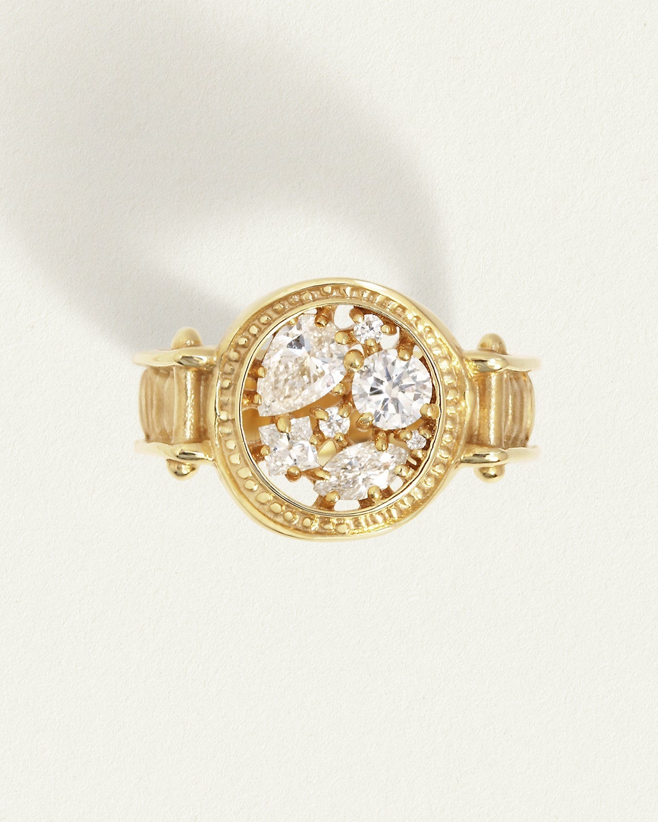 Asteria Ring Diamond Solid Gold – Temple of the Sun Jewellery