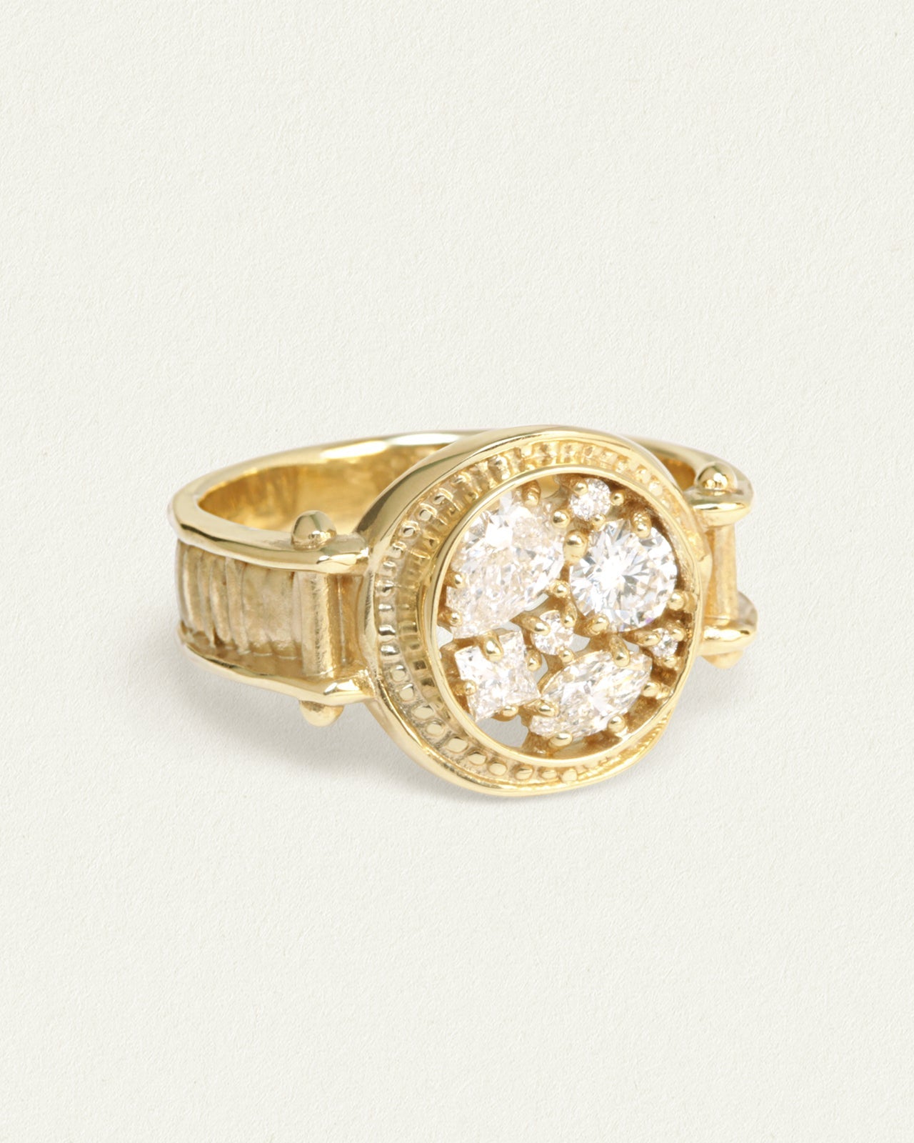 Asteria Ring Diamond Solid Gold – Temple of the Sun Jewellery