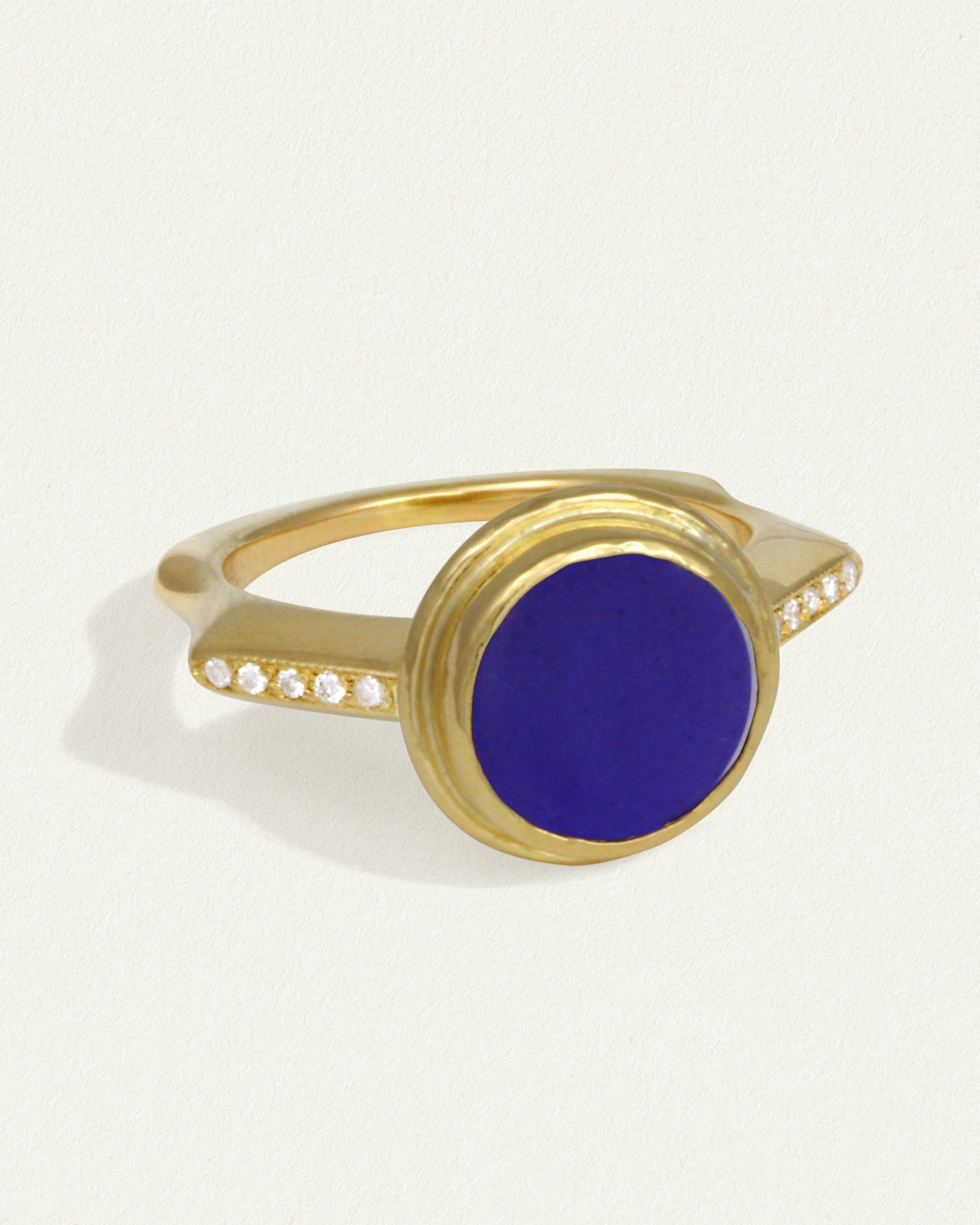 Inara Ring Lapis Solid Gold – Temple of the Sun Jewellery