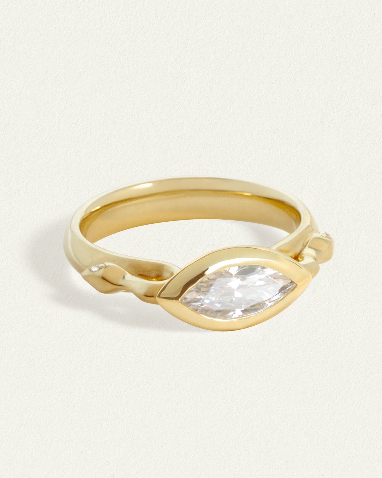 Juno Ring Diamond Solid Gold – Temple of the Sun Jewellery