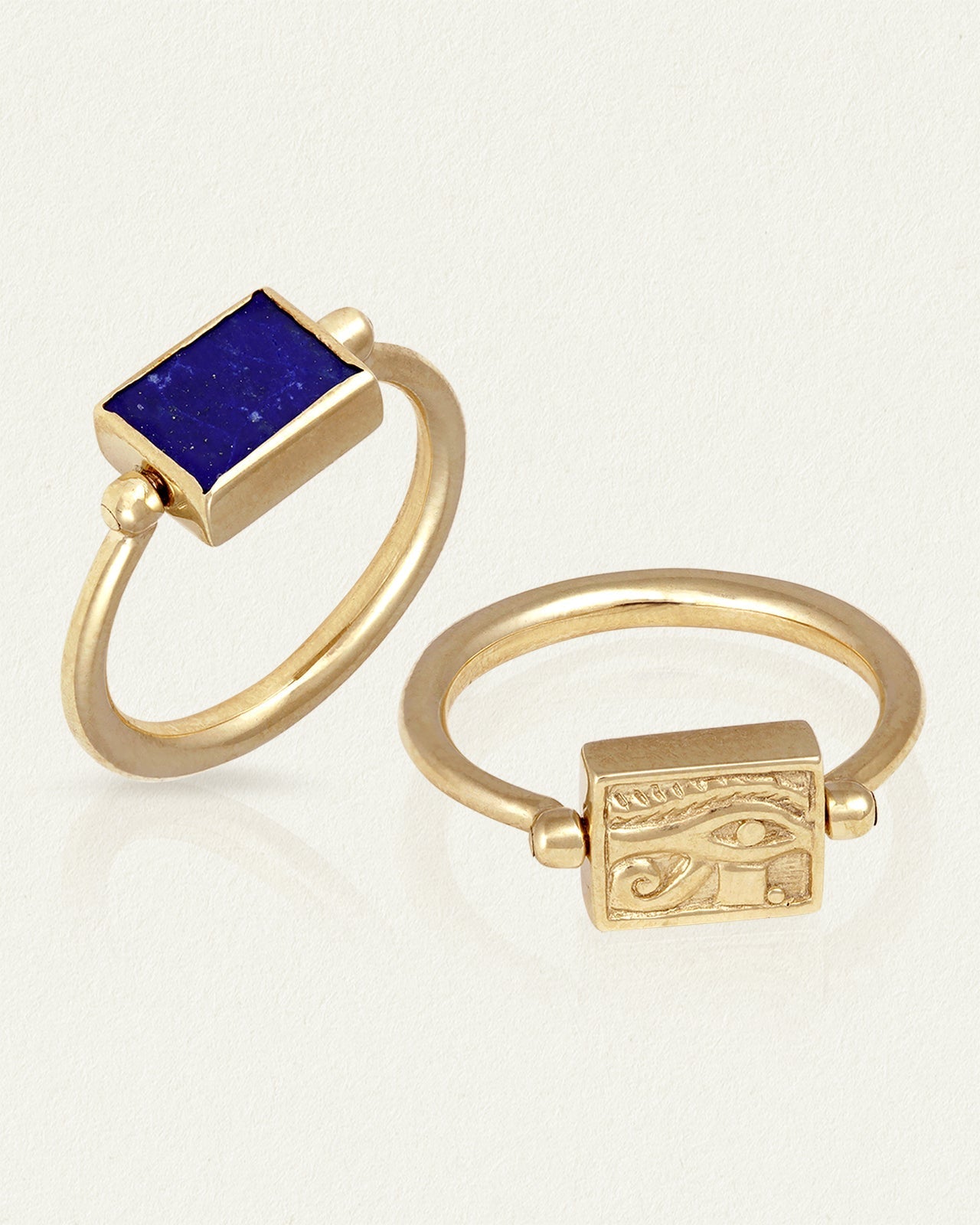 Luxor Ring Lapis Solid Gold – Temple of the Sun Jewellery