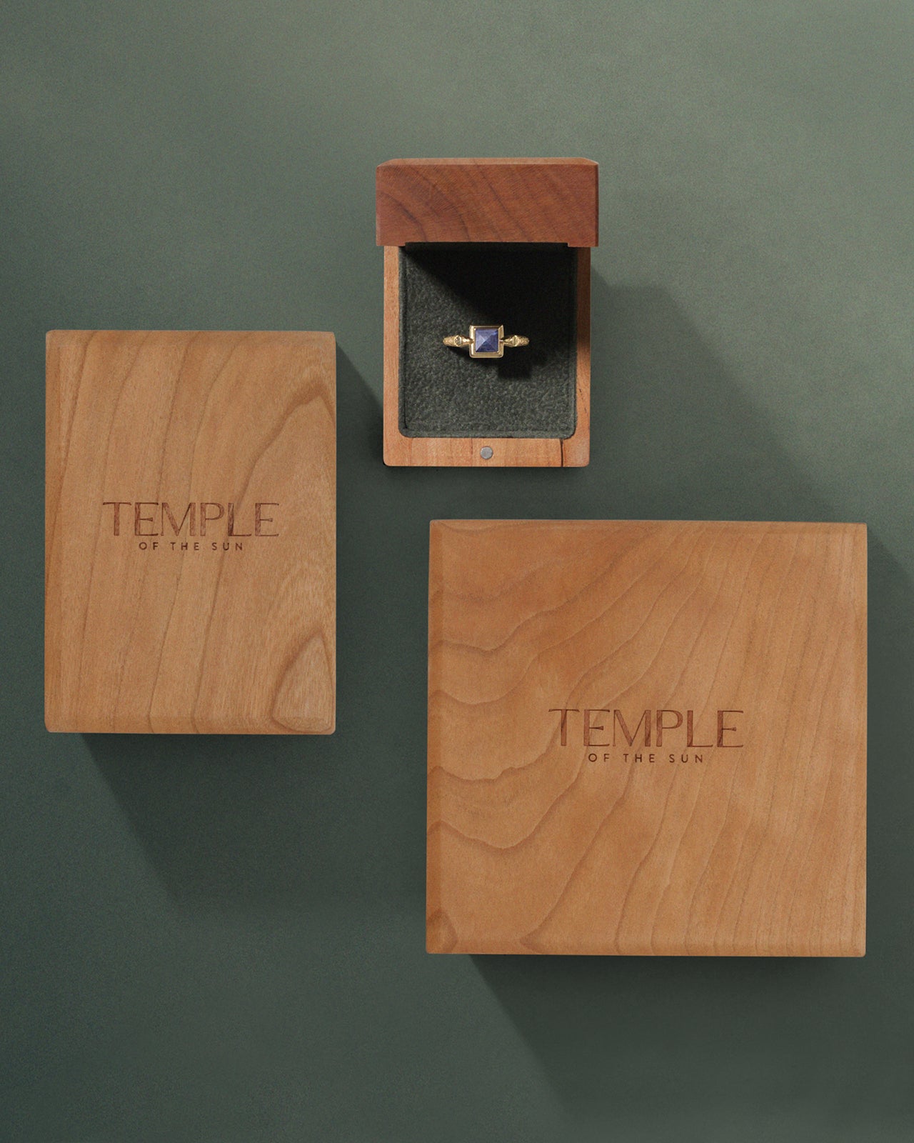 Luxor Ring Lapis Solid Gold – Temple of the Sun Jewellery