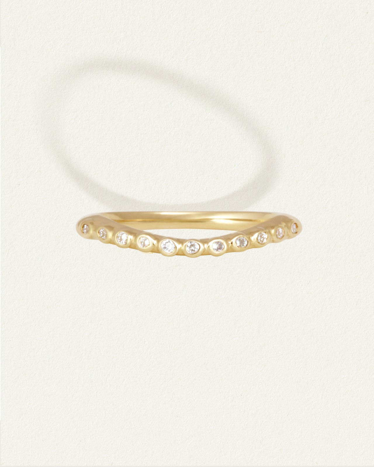 Saba Arch Ring Diamond Solid Gold – Temple of the Sun Jewellery